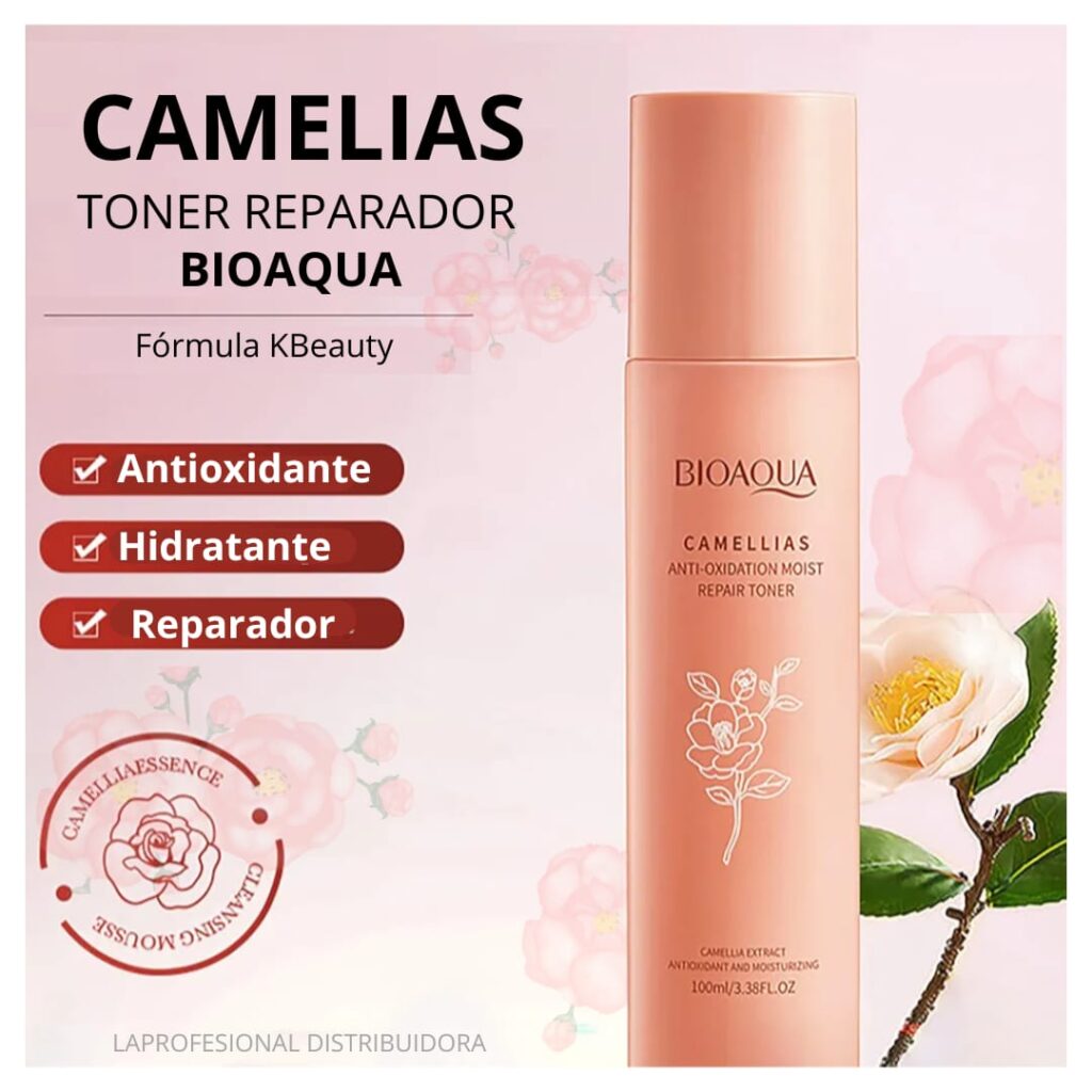 TONER DE CAMELIAS BIOAQUA – La Profesional – Business & Estética ...
