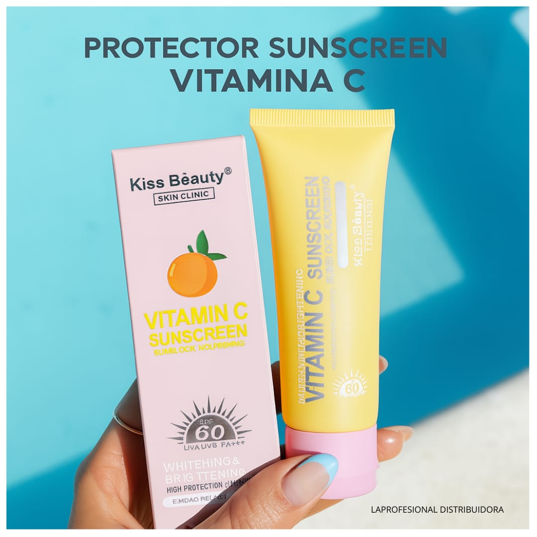 PROTECTOR SOLAR SUNSCREEN VITAMINA C 60 FPS – La Profesional – Business ...