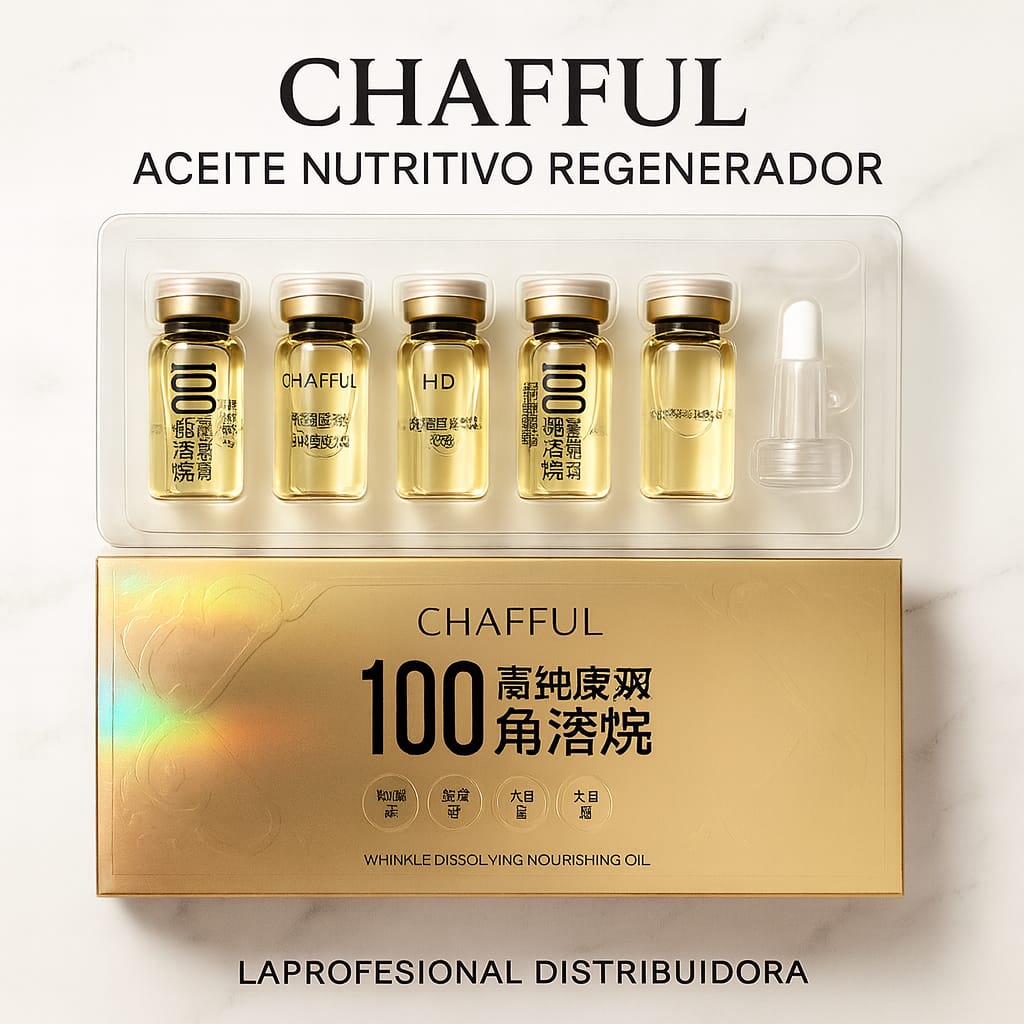 AMPOLLAS ACEITE NUTRITIVO REGENERADOR CHAFFUL 100 (UNIDAD) – La ...
